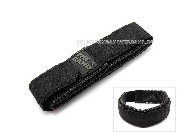 Hook and loop watch band 20mm Black MESH black