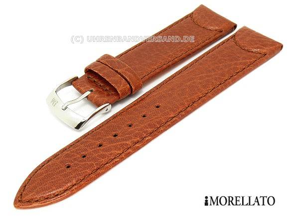 watch strap Morellato grained surface brown 18mm