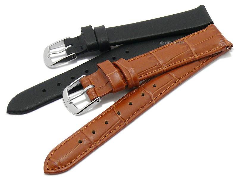 EASY-CHANGE watch strap set 2pcs CLASSIC DUO MIX 14mm black/light brown ...