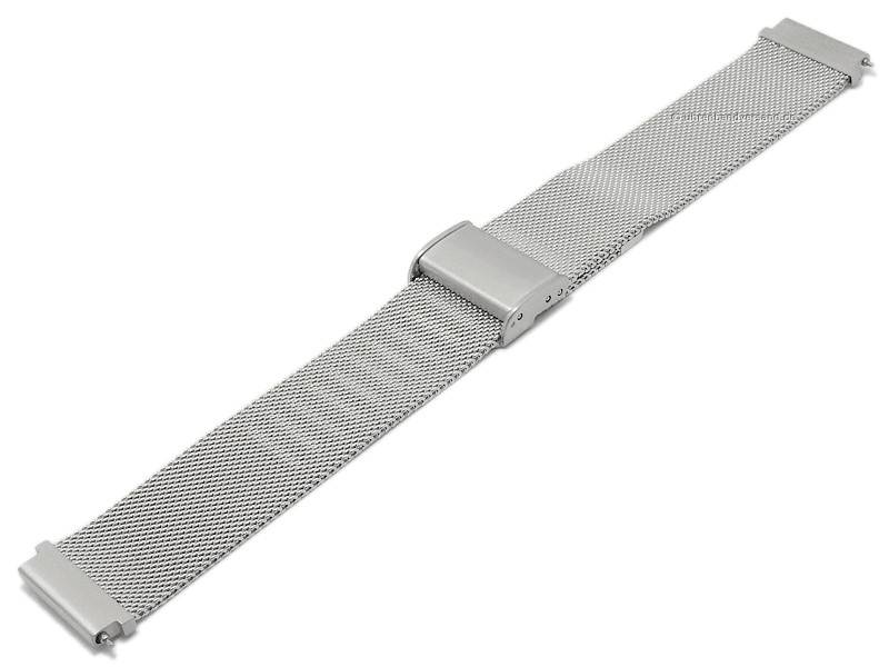 Watch strap ScMB46 19mm mesh matt fine structure sliding clasp with ...