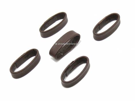 Replacement loops- SET 5 pieces 16mm dark brown smooth surface for ...