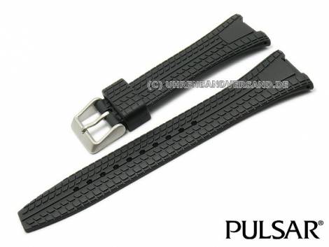 Replacement watch strap PULSAR PF3131 black rubber