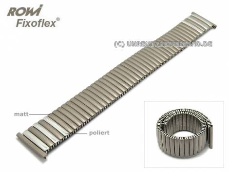Watch strap Fixoflex S expansion strap Rw-ZB382935 22mm titanium silver ...