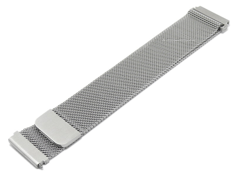 Watch strap 22mm black mesh easy change spring bars for SAMSUNG, Pebble ...