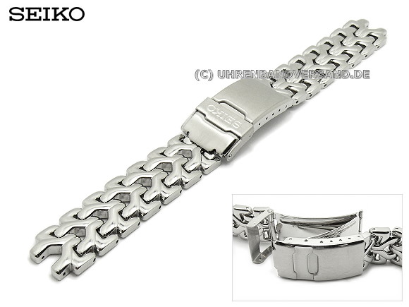 Replacement watch strap SEIKO 13mm stainless steel solid special lug ...