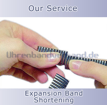 Service: Shortening of metal watch bands (expansion bands)