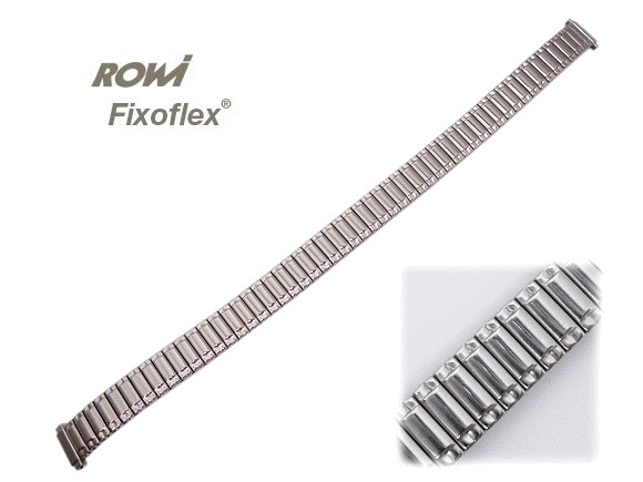 Watch band Fixoflex S expansion band 08-10mm silver ROWI